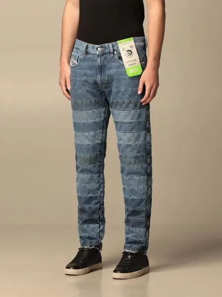 DIESEL® Slim D-strukt Panelled Jeans