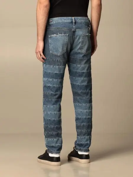 DIESEL® Slim D-strukt Panelled Jeans
