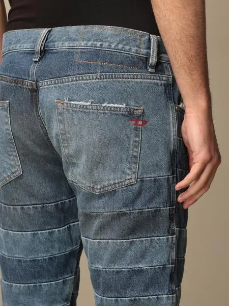DIESEL® Slim D-strukt Panelled Jeans