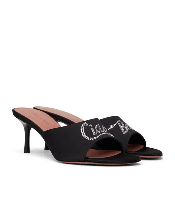 Amina Muaddi Bella 60 Crystal-embellished High-heeled Sandals