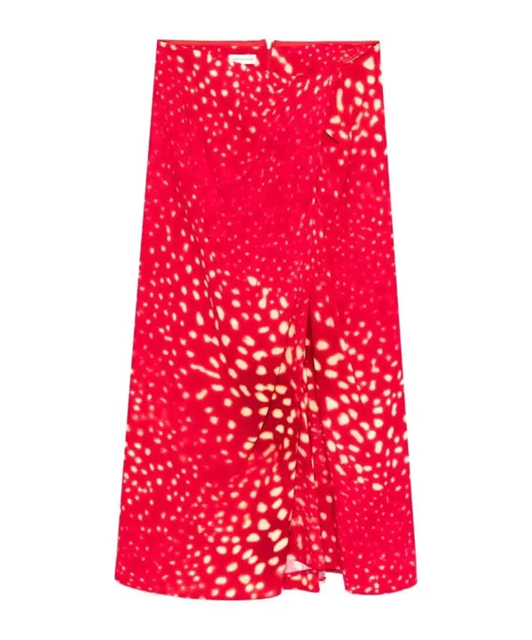 Dries Van Noten Graphic Print Wrap Skirt