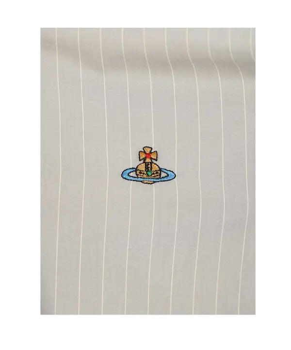 VIVIENNE WESTWOOD Ghost Pinstripe Shirt - White