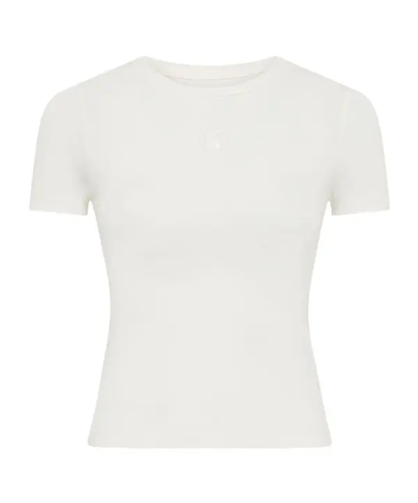 MARINE SERRE Baby Fit Logo T-shirt - White