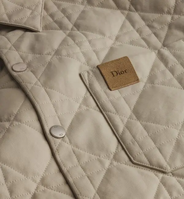 Dior Cannage Logo Patch Overshirt