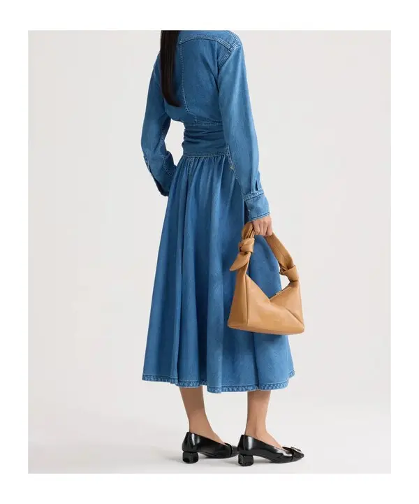 PATOU Buttoned Maxi A-line Skirt