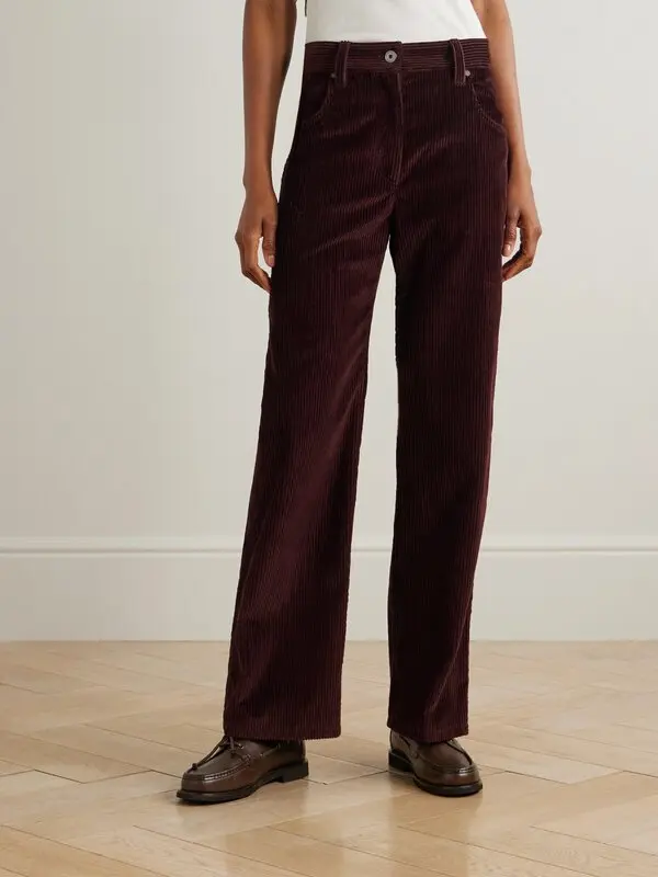 Brunello Cucinelli Corduroy Flared-leg Trousers - No