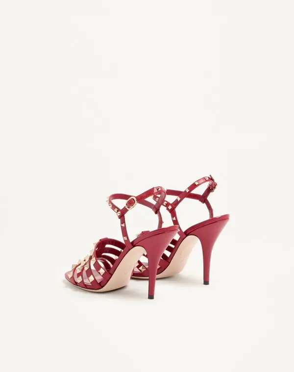 Valentino Garavani Rockstud Kidskin Stiletto Sandal 100mm