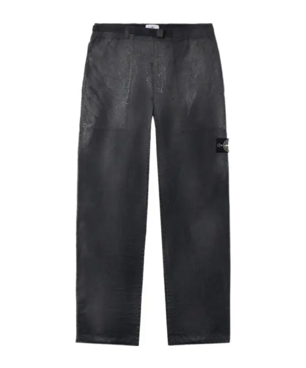Stone Island Loose Fit Fatigue Trousers - Black