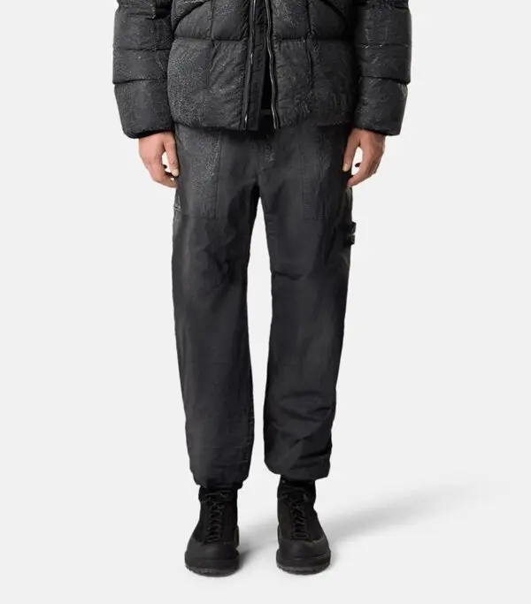 Stone Island Loose Fit Fatigue Trousers - Black