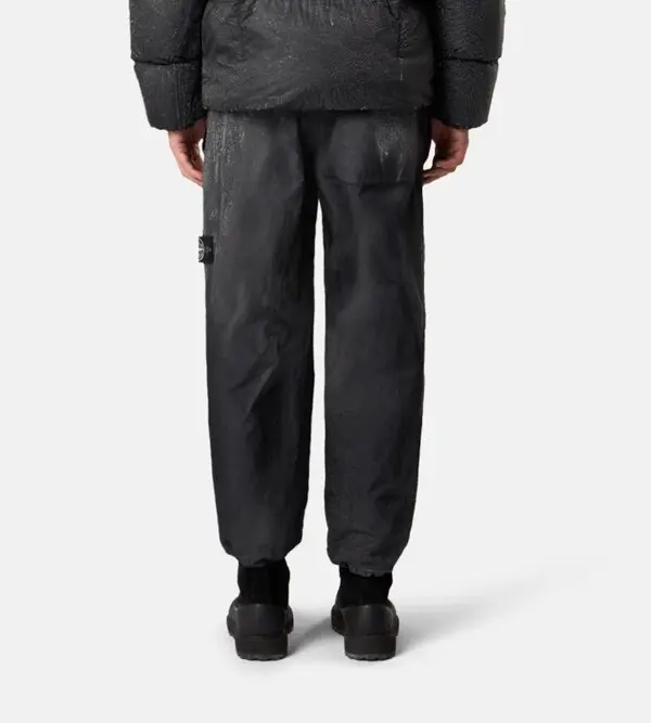 Stone Island Loose Fit Fatigue Trousers - Black