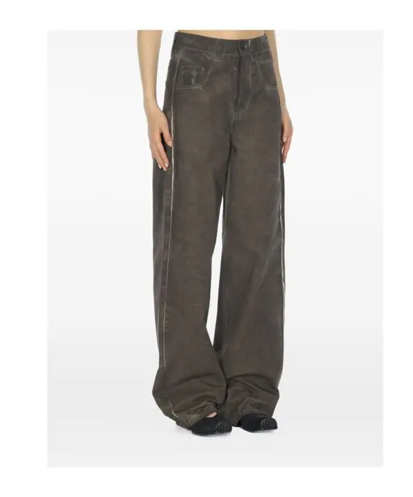 UMA WANG Belted Jeans With Five Pockets - Black