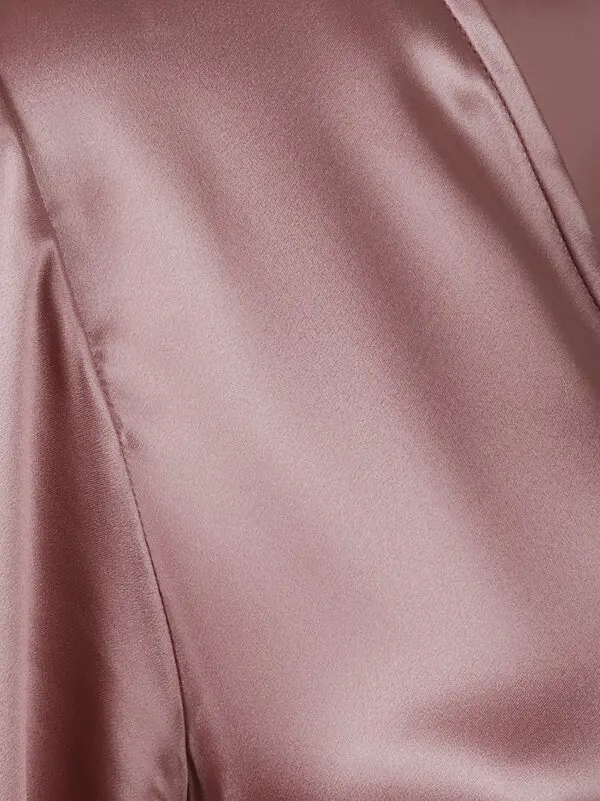 Eleventy Long Sleeve V-neck Wrap Dress