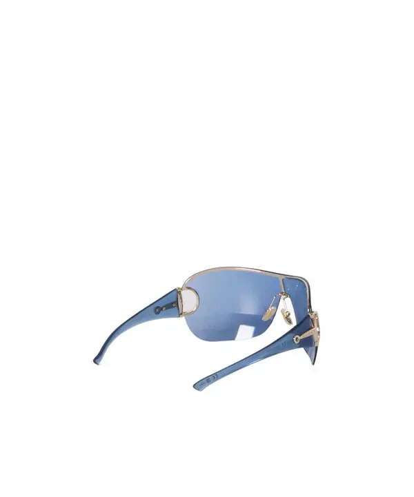 Gucci Wrap-around Sunglasses With Gold-toned Horsebit Detail