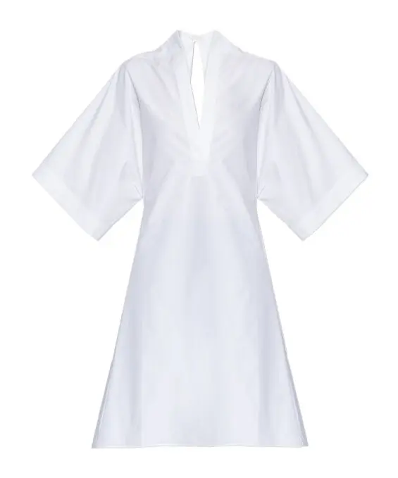 Jacquemus V-neck Asymmetrical Top With Slit Hem
