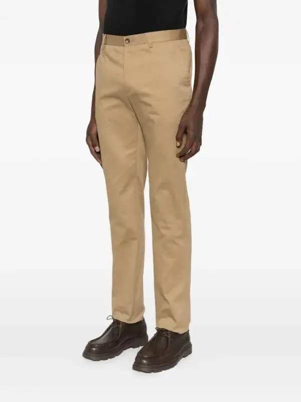 Etro Cotton Frayed-hem Trousers