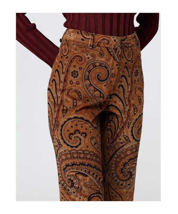 Etro Paisley Print High-waisted Flare Trousers