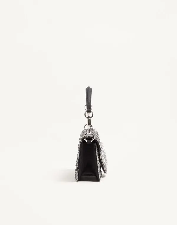 Valentino Garavani Embellished Foldover Small Shoulder Bag