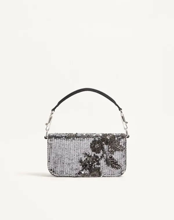 Valentino Garavani Embellished Foldover Small Shoulder Bag