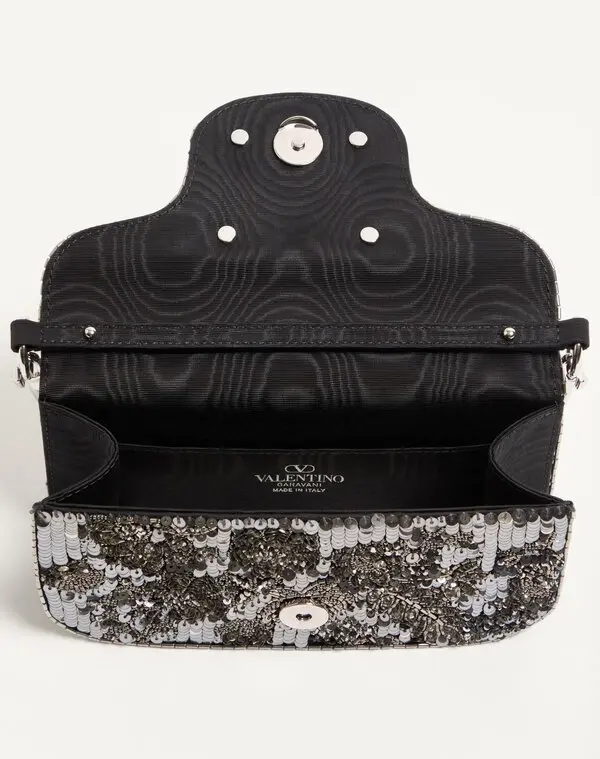 Valentino Garavani Embellished Foldover Small Shoulder Bag