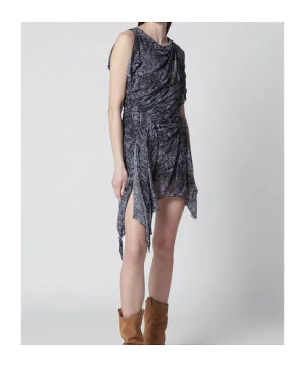 Isabel Marant Étoile Asymmetrical Pleated Skirt