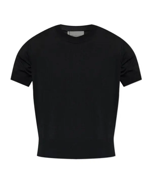 AMI Paris Fine Knit Crew Neck T-shirt