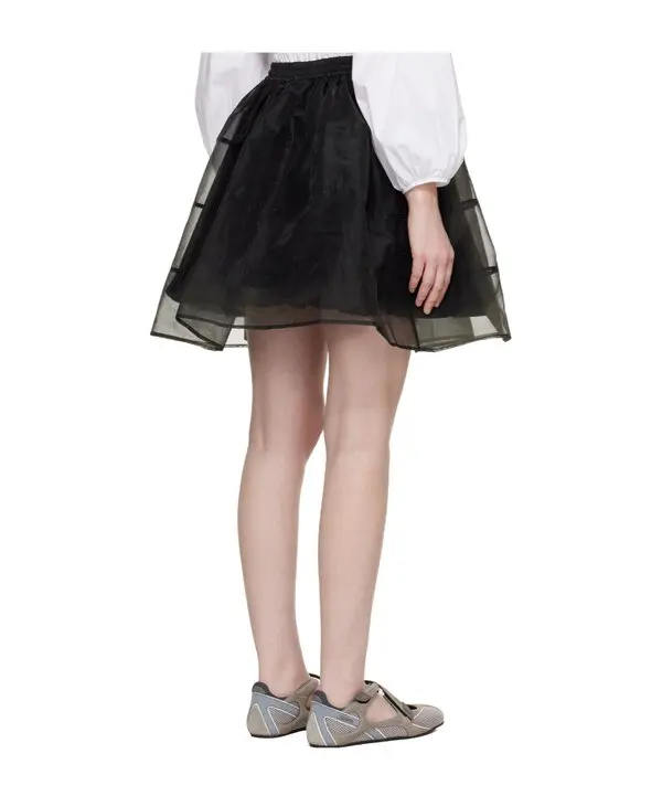 Cecilie Bahnsen Organic Cotton Mesh Mini Skirt