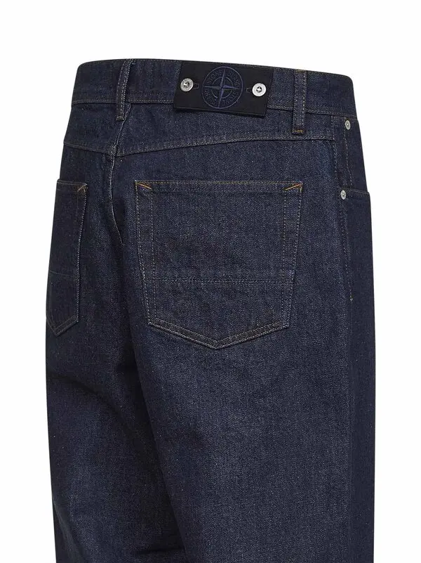 Stone Island Loose Fit Jeans - Blue