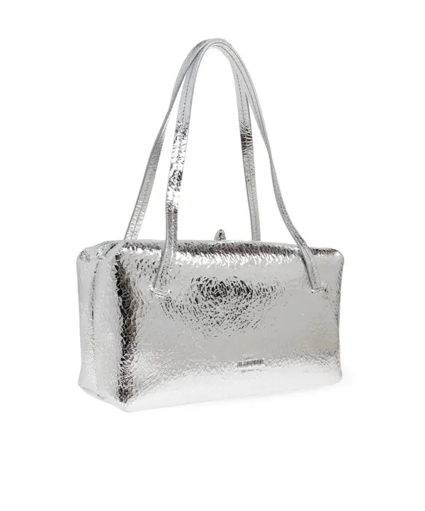 JIL SANDER Logo Lettering Tote Bag - Gray