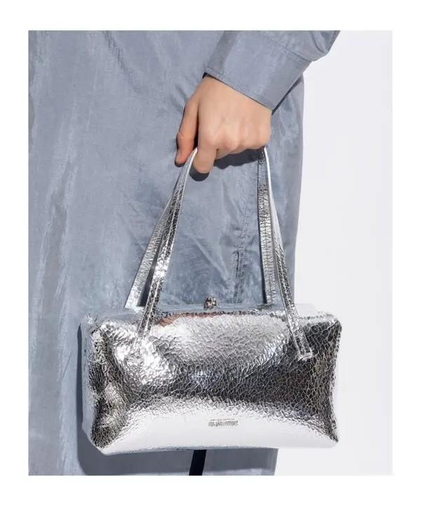 JIL SANDER Logo Lettering Tote Bag - Gray