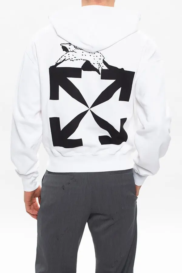 Off-White Caterpillar Print Hoodie