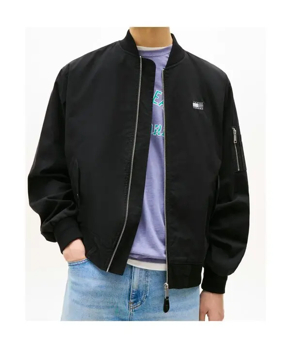 Tommy Hilfiger Regenerative Cotton Blend Bomber Jacket