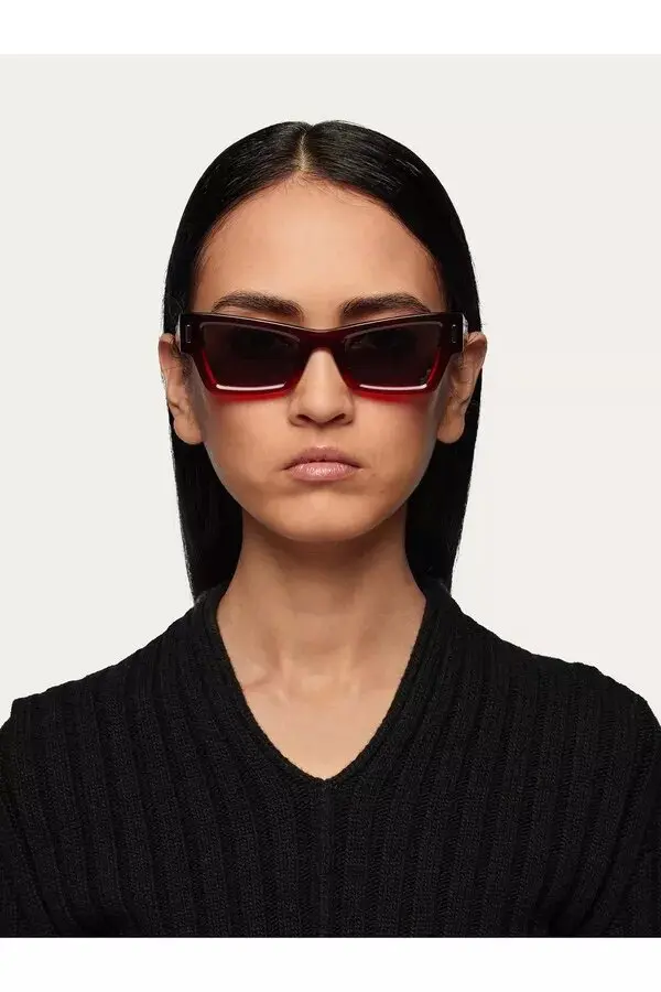 FERRAGAMO Rectangular Frame Sunglasses