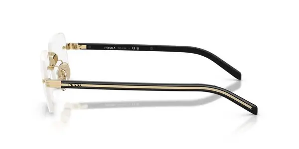 Prada Rimless Rectangle Eyeglasses - White