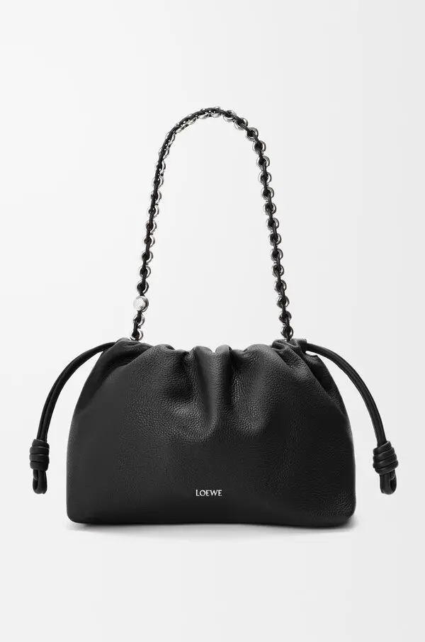 Loewe Flamenco Medium Shoulder Bag - Black