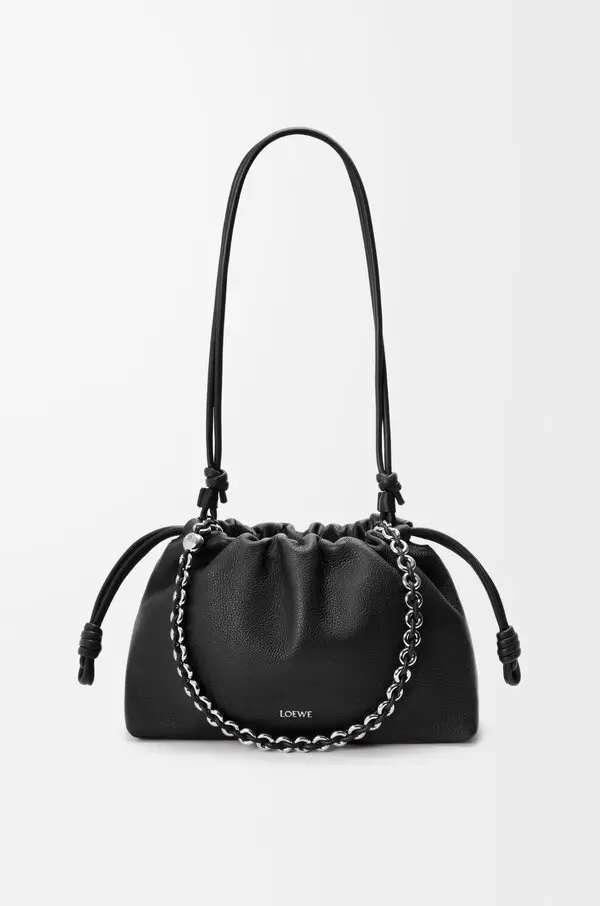 Loewe Flamenco Medium Shoulder Bag - Black