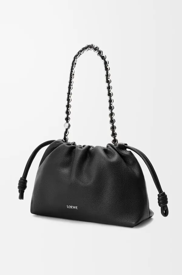Loewe Flamenco Medium Shoulder Bag - Black