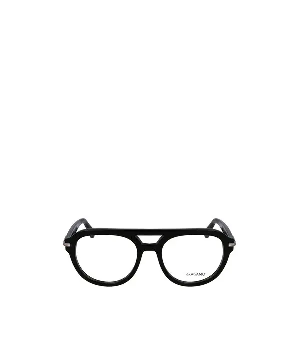 FERRAGAMO D Frame Optical Glasses - Black