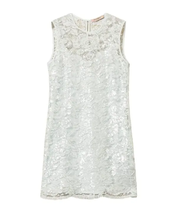 TWINSET Sequin Lace Mini Dress