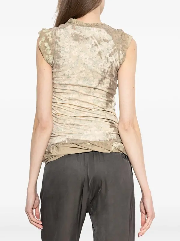 DIESEL® Sleeveless Floral Print Top - Nude