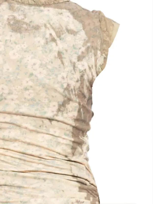 DIESEL® Sleeveless Floral Print Top - Nude