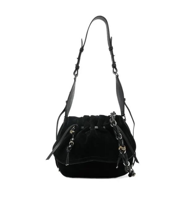Isabel Marant Étoile Bolton Suede Shoulder Bag - Black