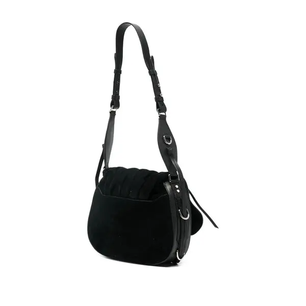 Isabel Marant Étoile Bolton Suede Shoulder Bag - Black