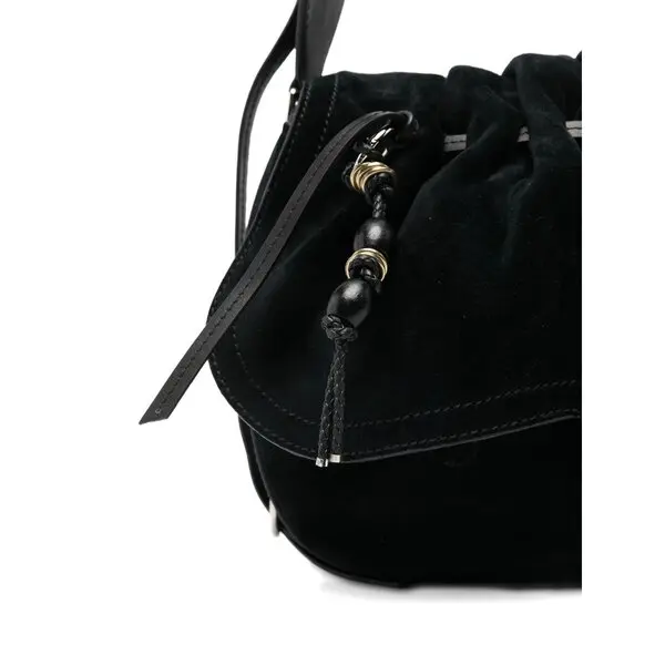 Isabel Marant Étoile Bolton Suede Shoulder Bag - Black