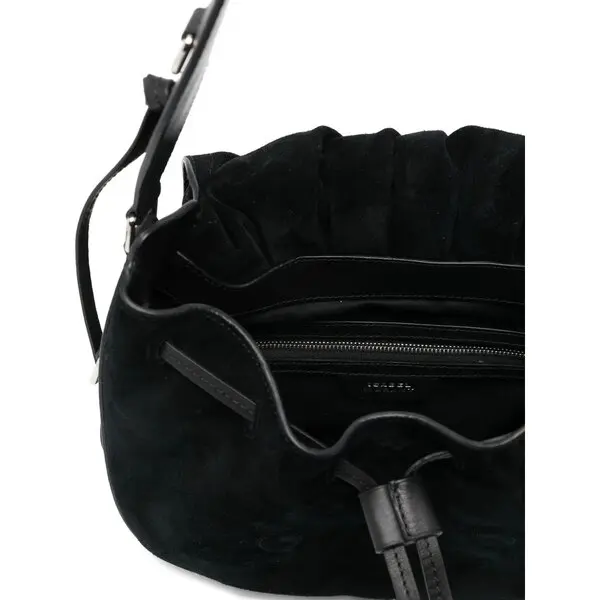 Isabel Marant Étoile Bolton Suede Shoulder Bag - Black