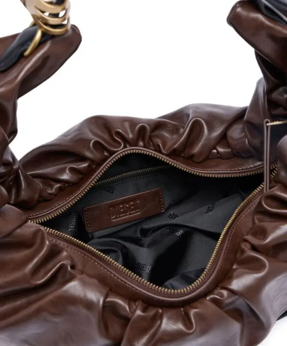 DIESEL® L Grab-d Gathered Shoulder Bag - Brown