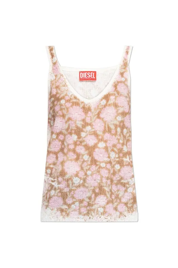 DIESEL® M-blommin Ribbed Tank Top - No