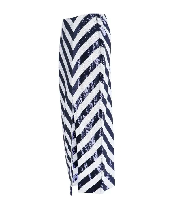 Ralph Lauren Sequined Chevron Skirt