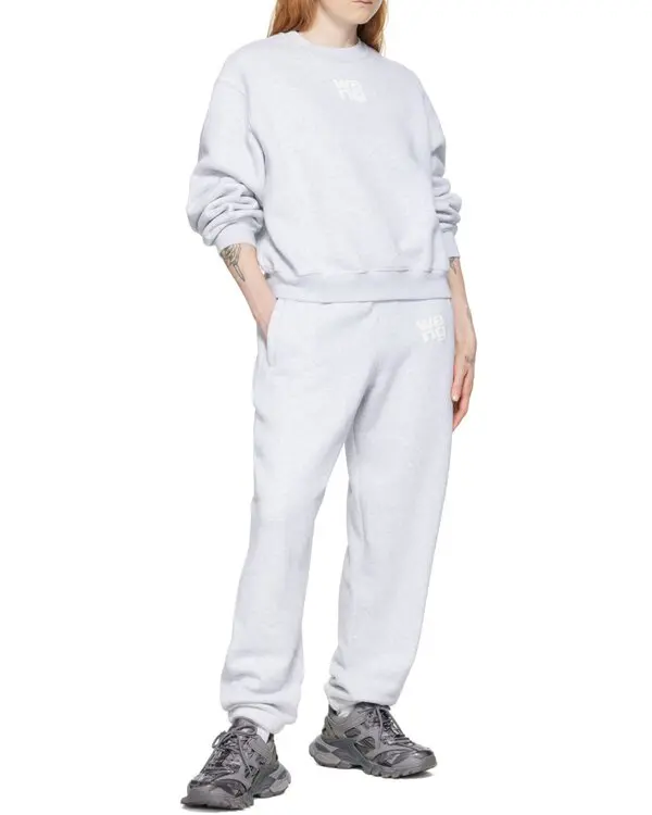 Alexander Wang Logo Printed Crewneck Sweatshirt