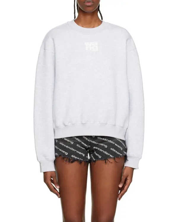Alexander Wang Logo Printed Crewneck Sweatshirt