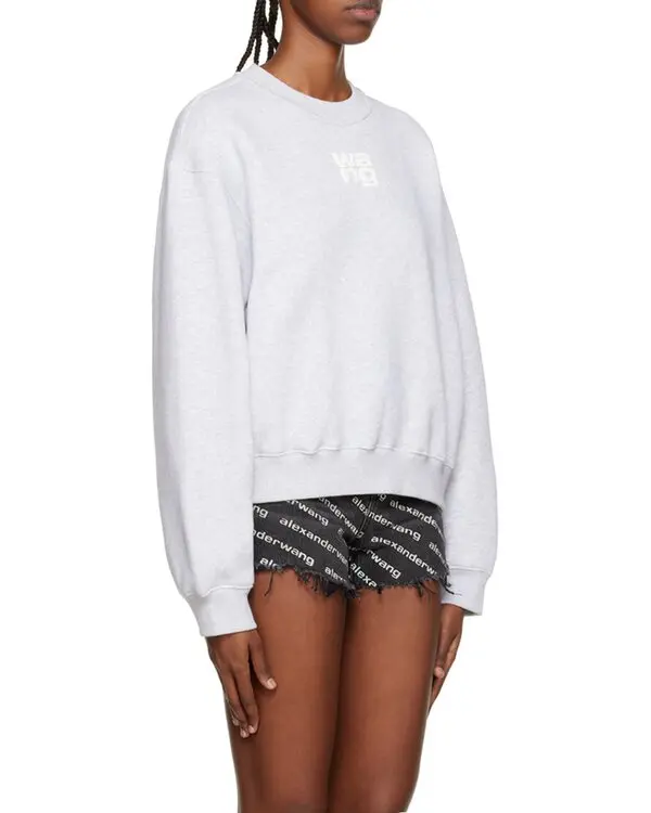 Alexander Wang Logo Printed Crewneck Sweatshirt